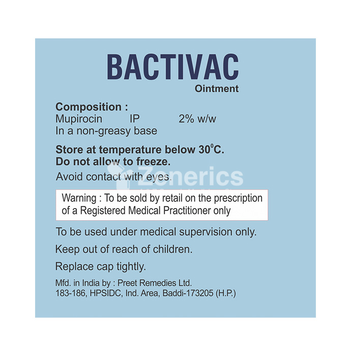 Bactivac Ointment - Buy Online at Zenerics