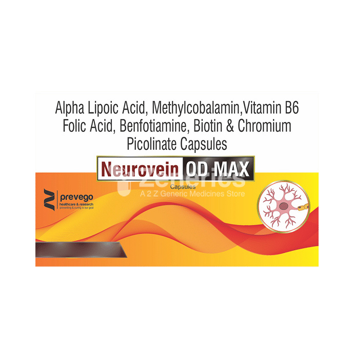 Neurovein OD Max Capsule - Buy Online at Zenerics