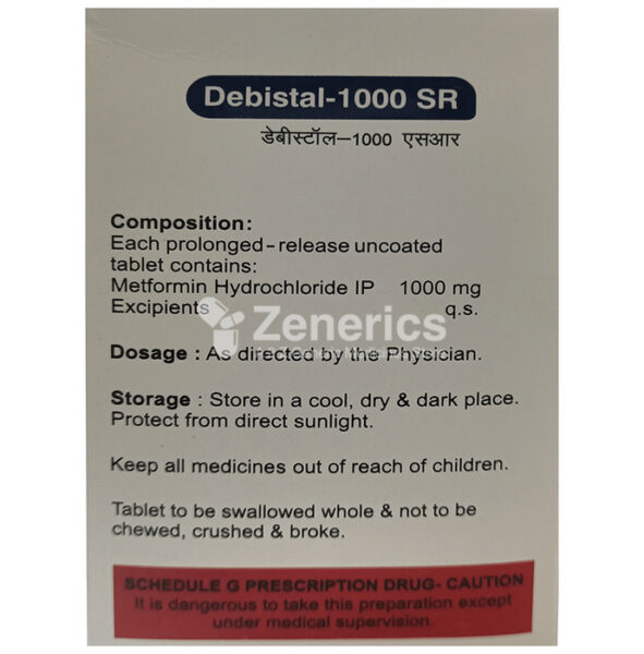 Debistal 1000 SR Tablet - Zenerics