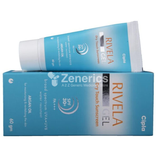 Rivela Dry Touch Sunscreen Gel SPF 30+ - Zenerics