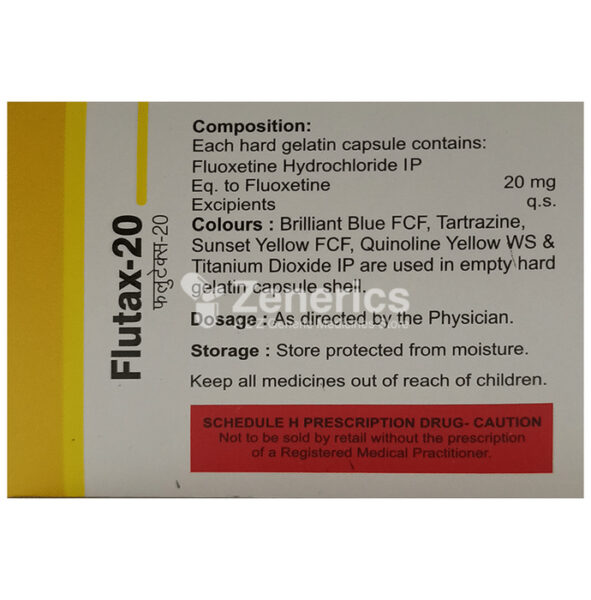 Flutax 20 Capsule - Buy Online at Zenerics