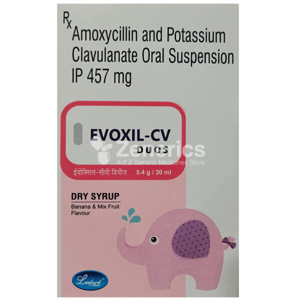 Evoxil-CV Duos Dry Syrup Banana & Mix Fruit - Zenerics