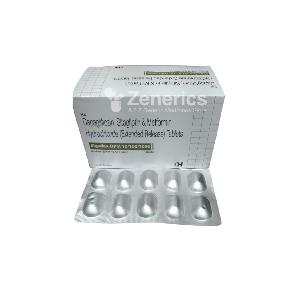Sigadax-DPM 10/100/1000 Tablet - Zenerics