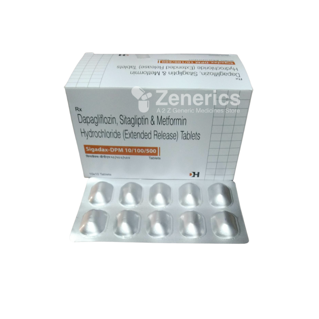 Sigadax-DPM 10/100/500 Tablet – Zenerics