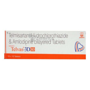 Telvas 3D 80 Tablet - Buy Online at Zenerics